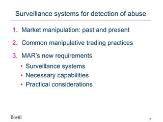 Bovill briefing - Market Abuse Regulation | PDF