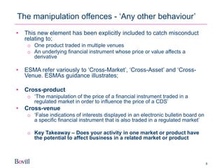 Bovill briefing - Market Abuse Regulation | PDF