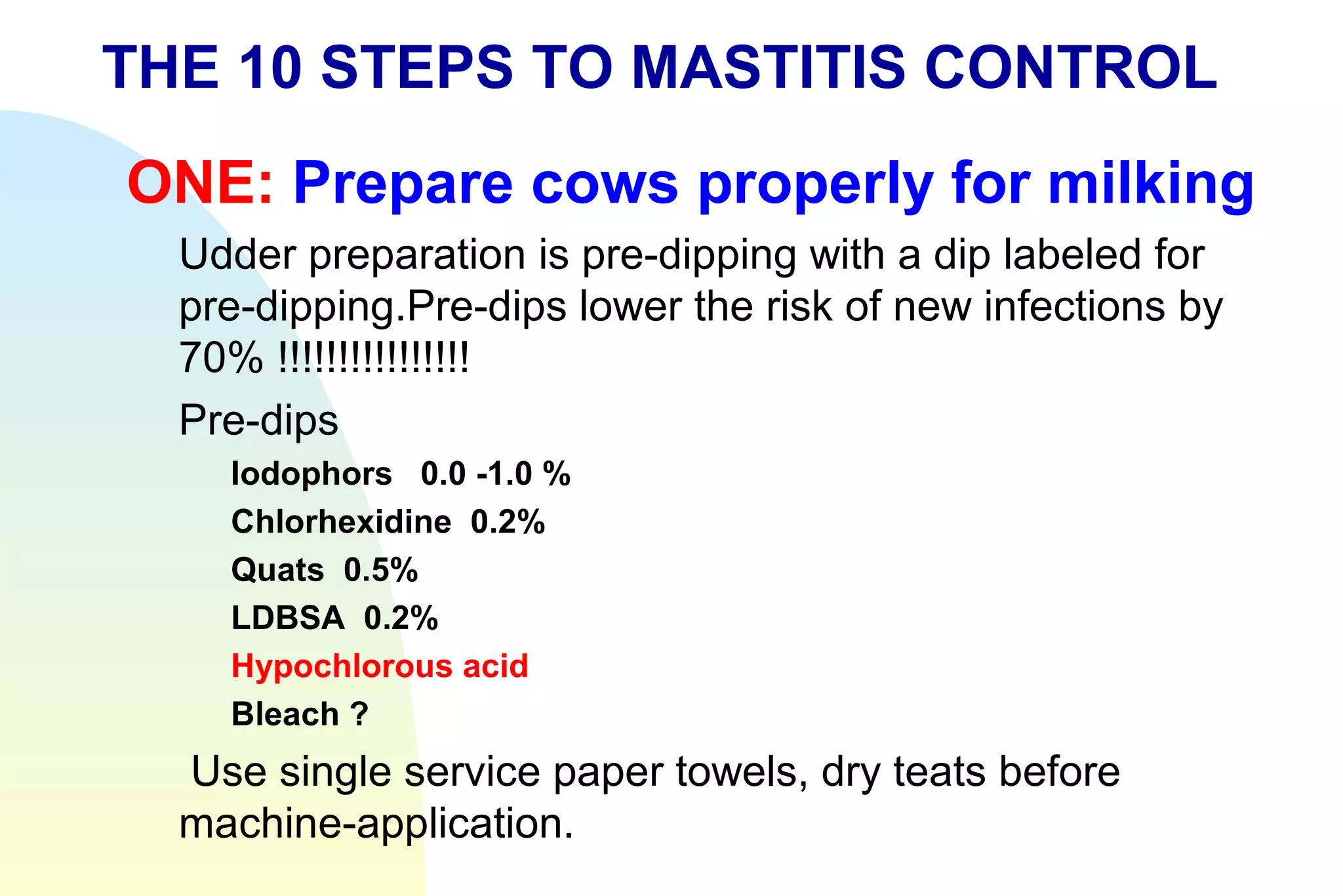 Bovine mastitis | PPT