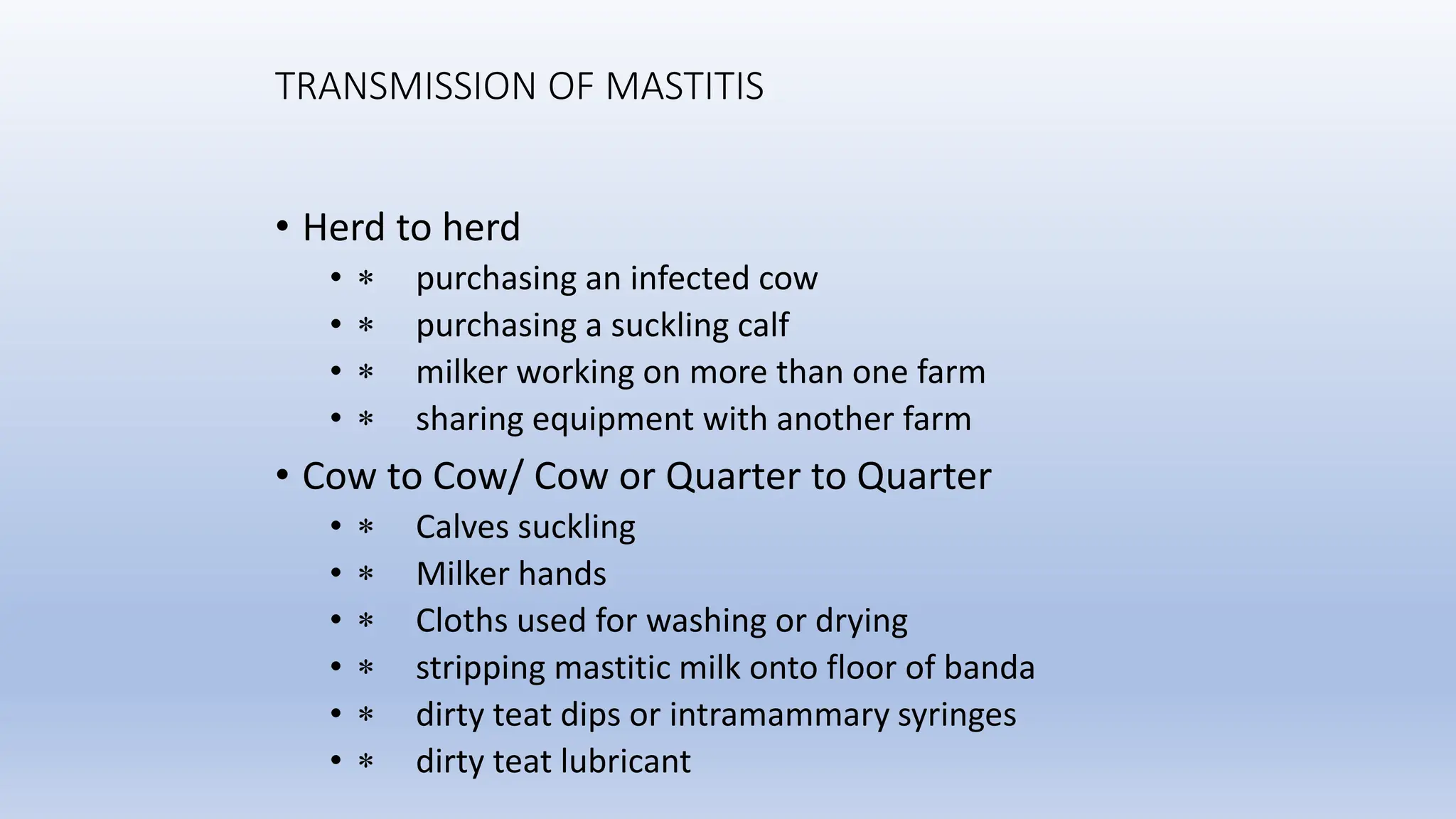 Bovine Mastitis mechanism pathogenesis prevention care and treatment ...