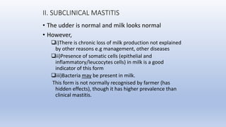 Bovine Mastitis mechanism pathogenesis prevention care and treatment ...