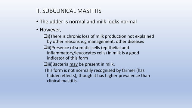 Bovine Mastitis mechanism pathogenesis prevention care and treatment ...
