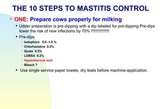 Basics of Bovine Mastitis- Characteristics, Diagnosis and Control | PPT