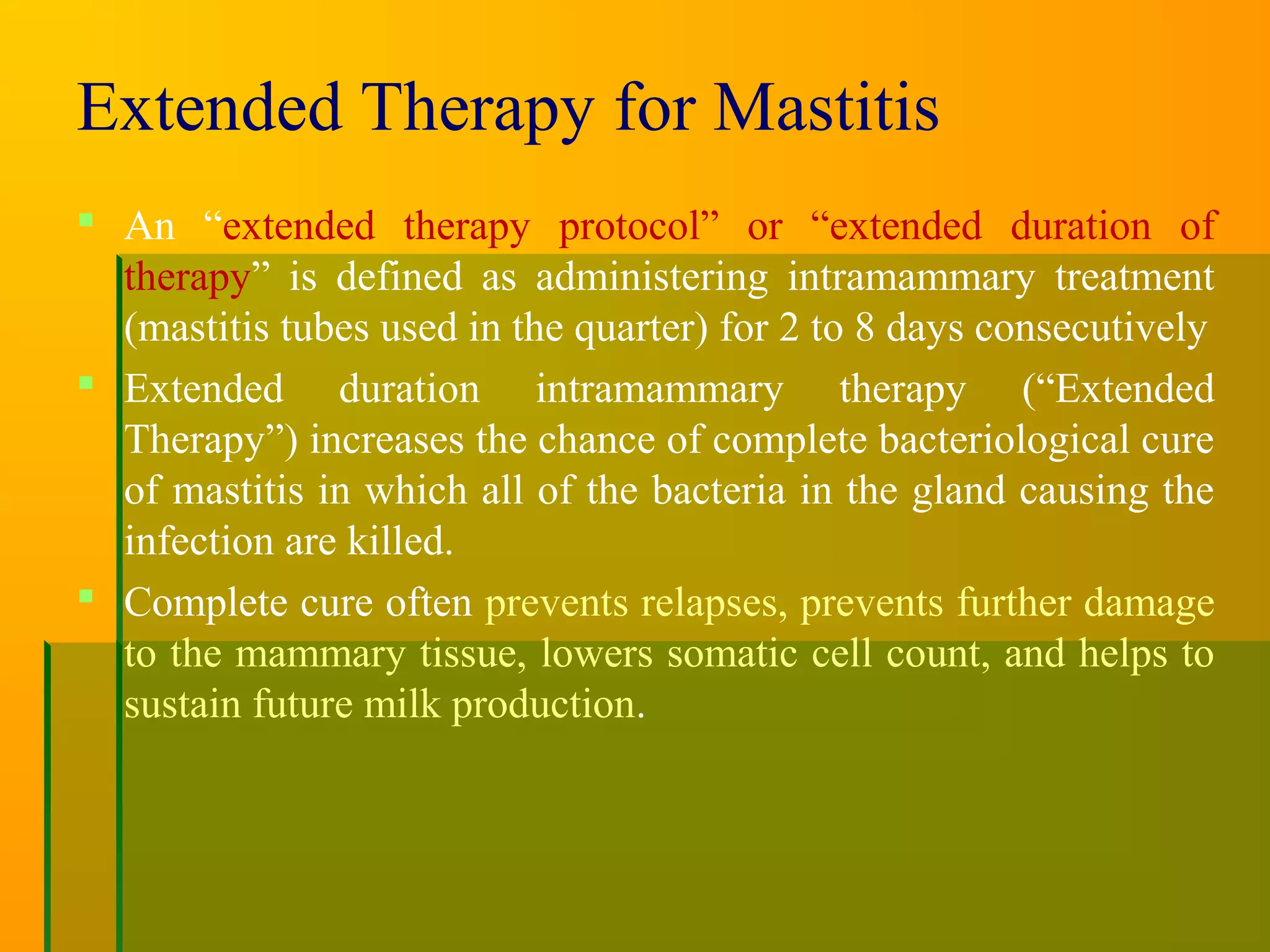 Bovine mastitis prevention and control | PPT