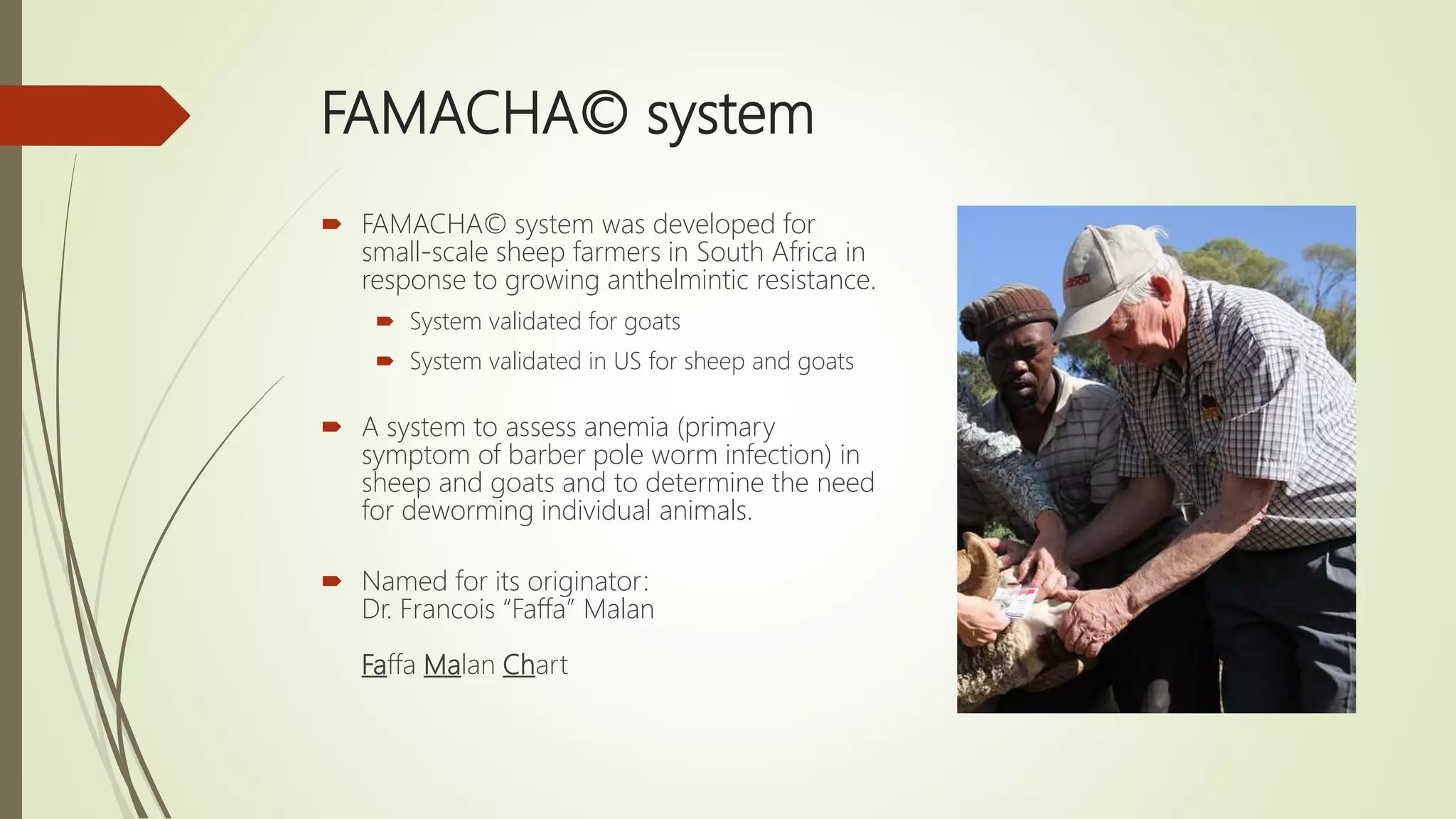 Current recommendations for internal parasite control in small ruminants | PPT