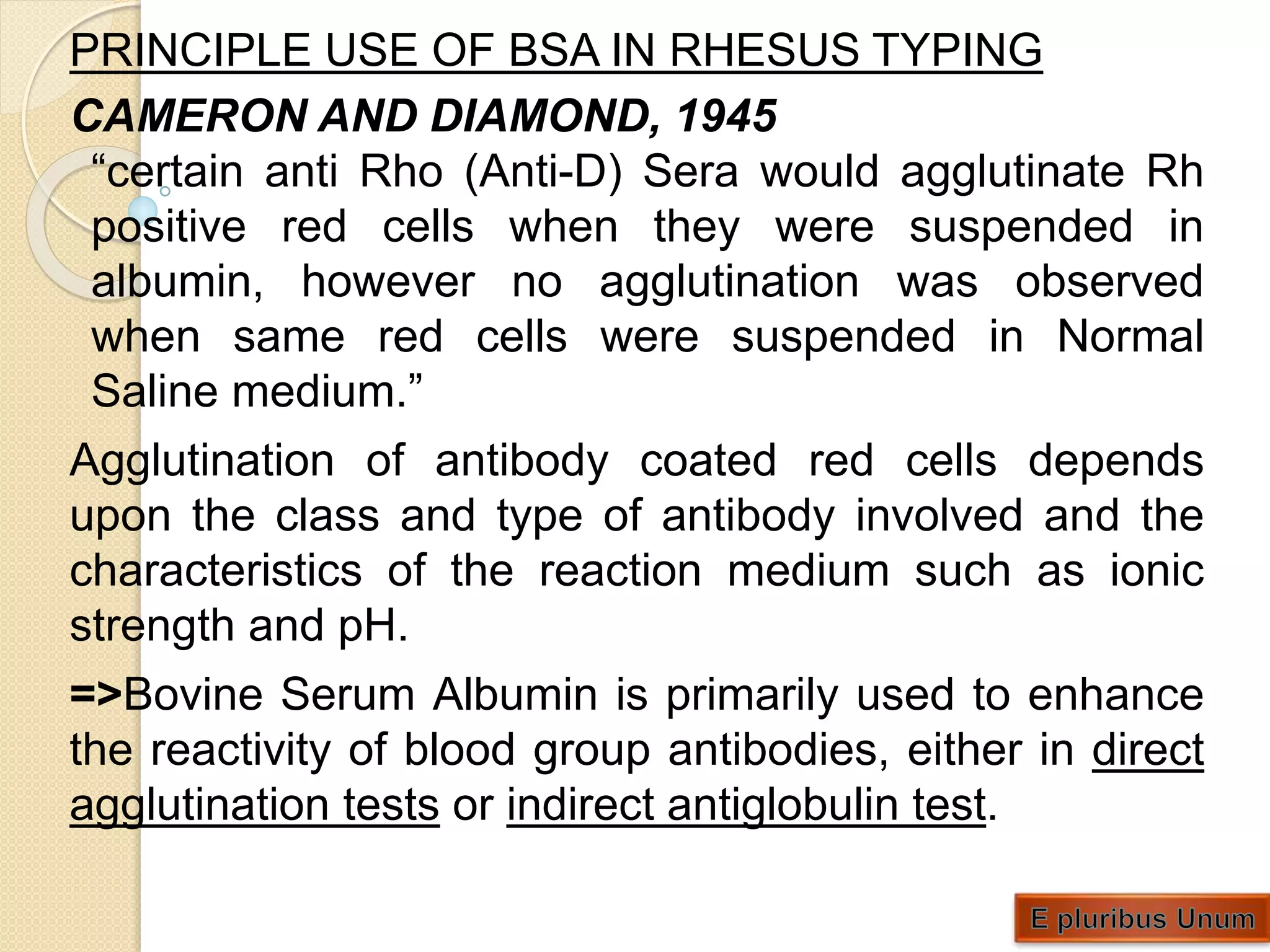 Bovine serum albumin (fraction v) | PPTX