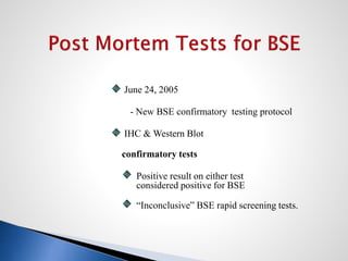 Bovine spongiform encephalopathy by bishajit | PPTX