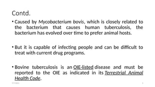 Bovine Tuberculosis in Veterinary Medicine.pptx