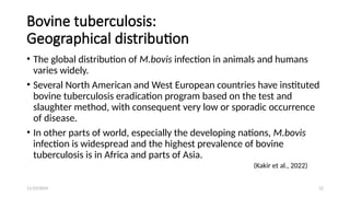 Bovine Tuberculosis and its Importance to Public Health.pptx