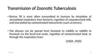 Bovine Tuberculosis and its Importance to Public Health.pptx