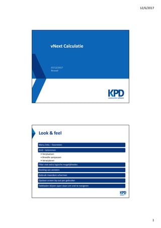 BO vNext calculatie door Geert Vrolix | PDF