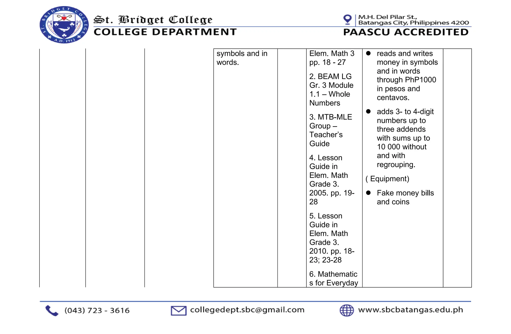 BOW-MULTIGRADE-CLASSROOM (1).pdf grade3 mathematics | PDF