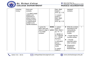 BOW-MULTIGRADE-CLASSROOM (1).pdf grade3 mathematics | PDF
