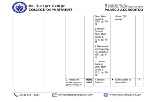 BOW-MULTIGRADE-CLASSROOM (1).pdf grade3 mathematics | PDF