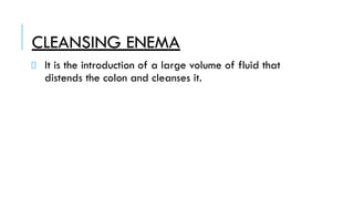 Bowel-Elimination and Enema administration | PDF