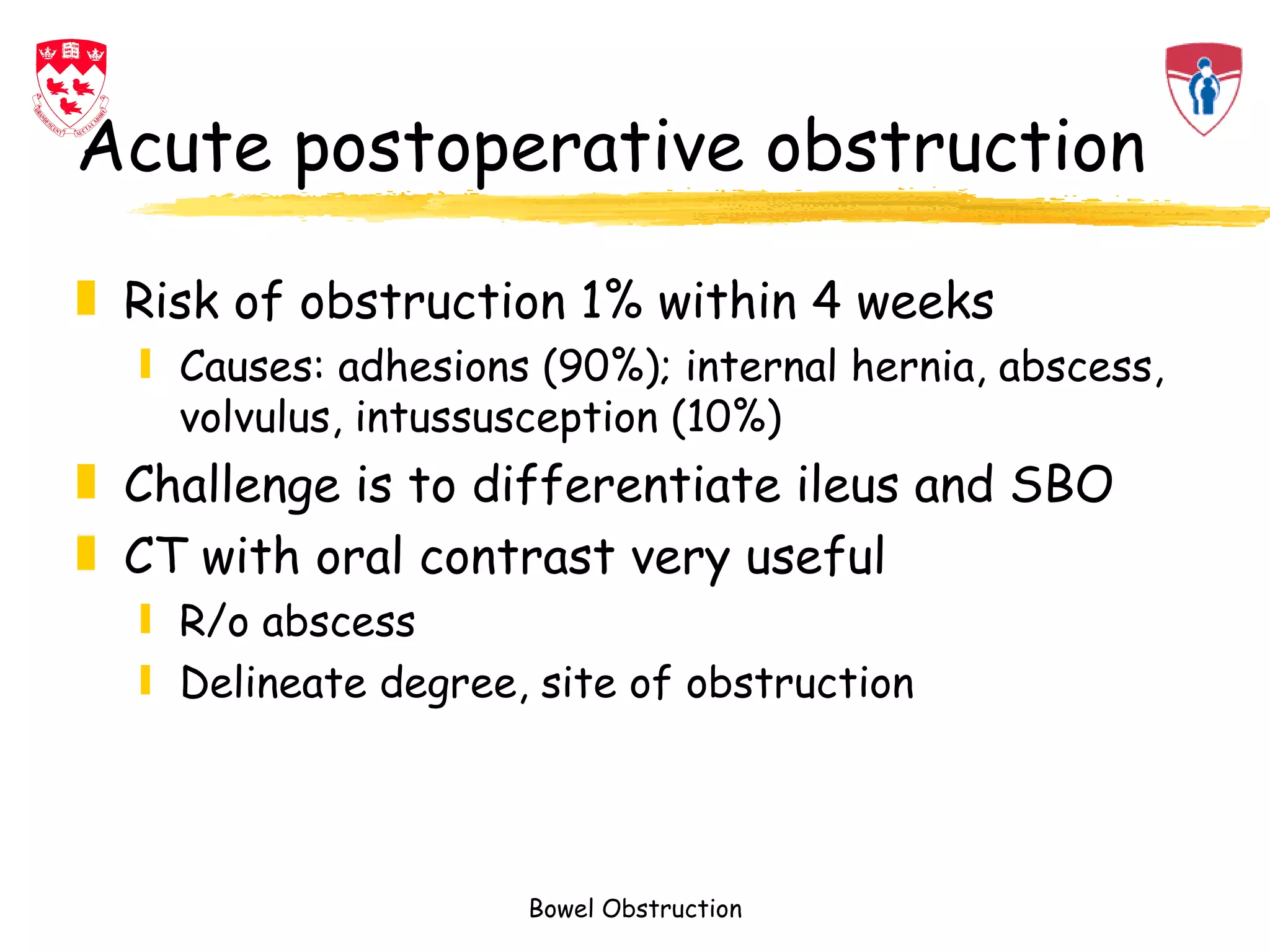 Bowel Obstruction | PPT