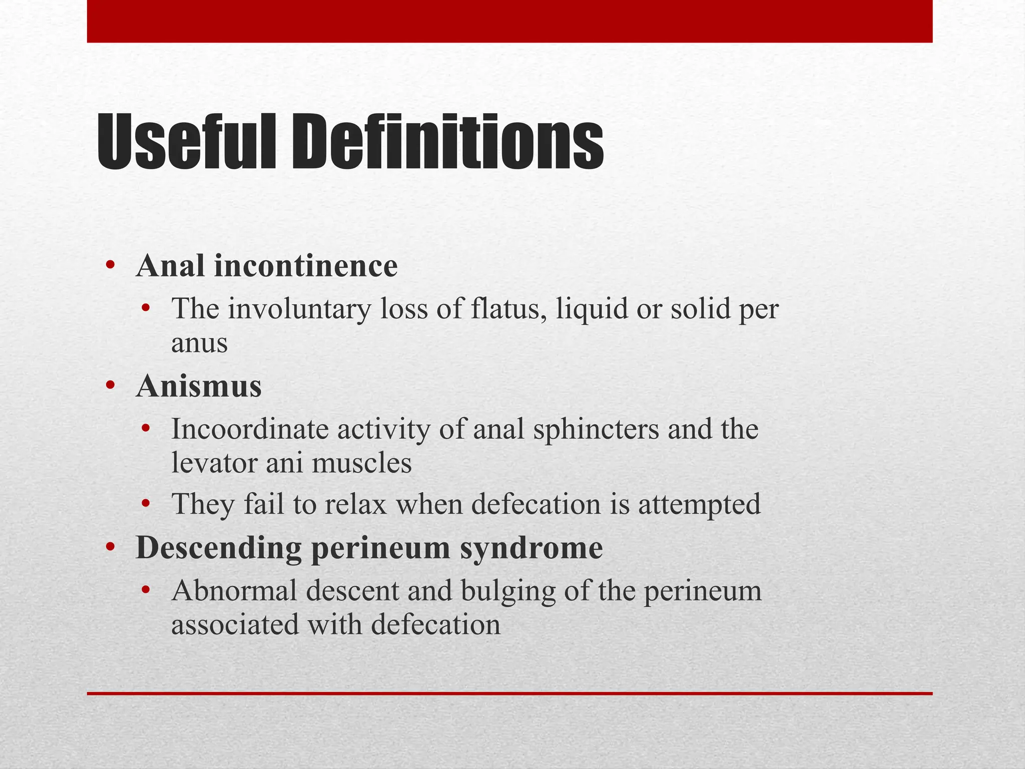 Bowel and ball and Anorectal Dysfunction.pptx | Digestive Disorders ...