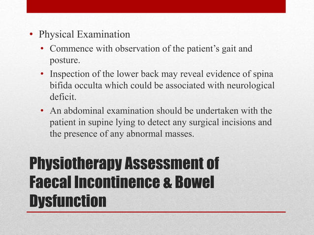 Bowel and ball and Anorectal Dysfunction.pptx | Digestive Disorders | Diseases and Conditions