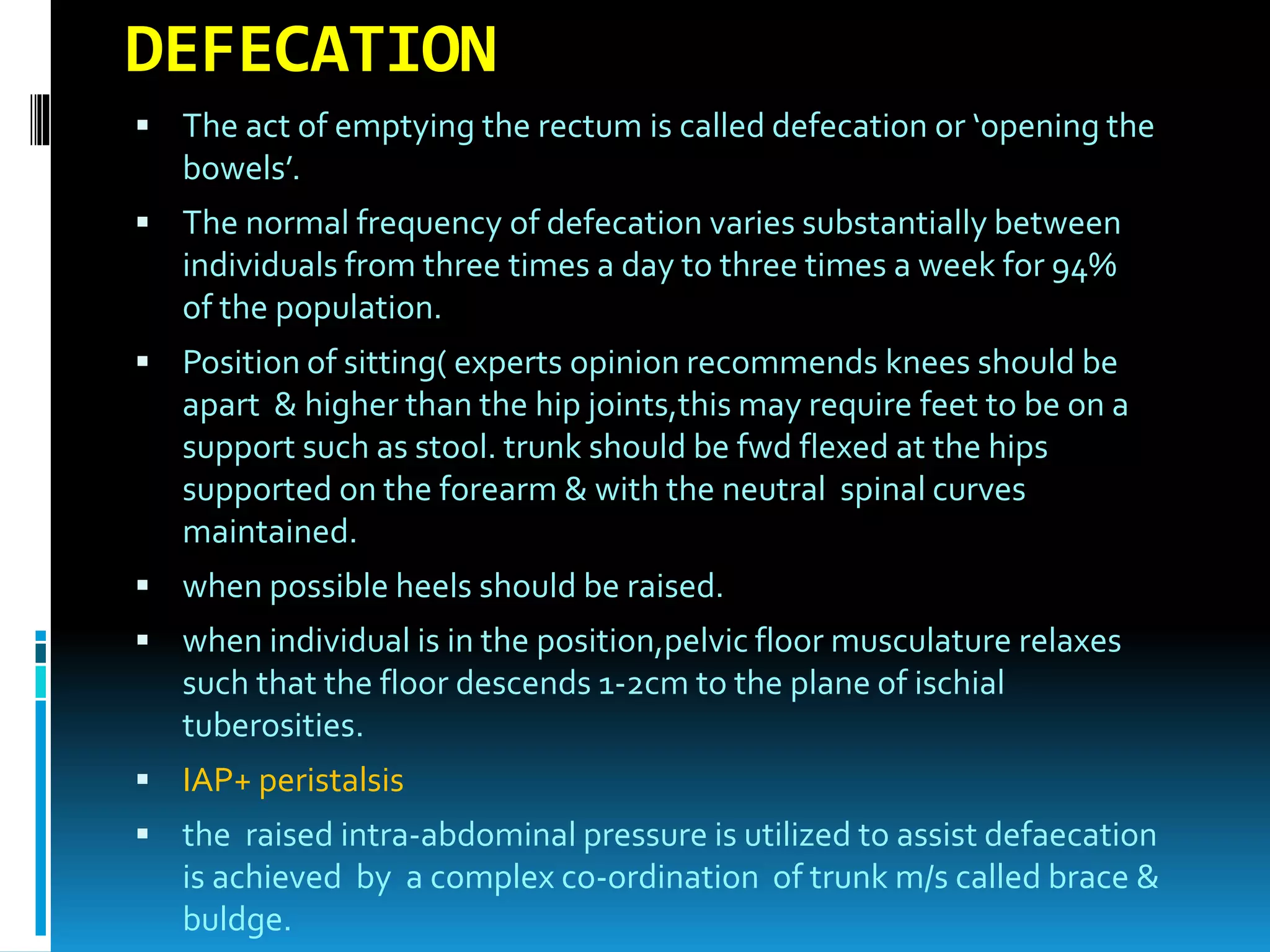 Bowel dysfunction | PPTX