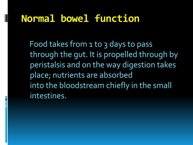 Bowel dysfunction | PPTX | Digestive Disorders | Diseases and Conditions
