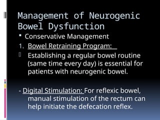 Bowel dysfunction.pptx................... | PPTX