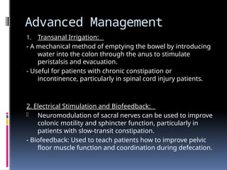 Bowel dysfunction.pptx................... | PPTX