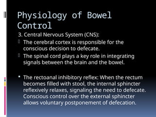 Bowel dysfunction.pptx................... | PPTX
