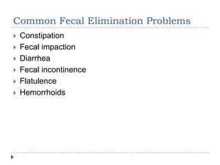 Bowel Elimination | PPTX