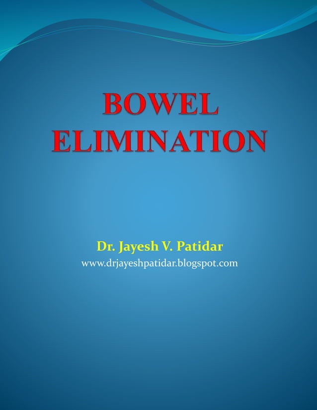 Bowel elimination | PPSX