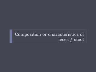 BOWEL ELIMINATION INTRODUCTION | PPTX