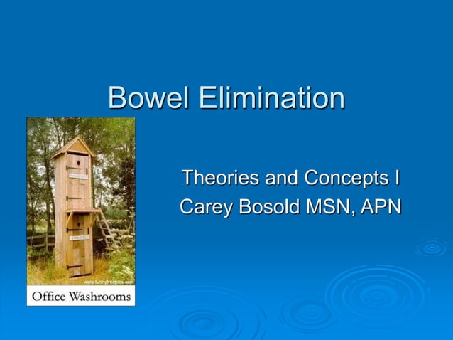 Bowel_Elimination.ppt for bsc and gnm nursing students | PPT