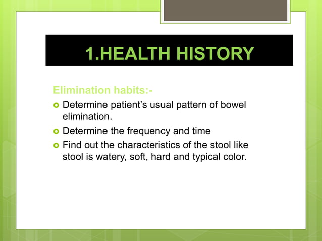 Bowel elimination | PPTX