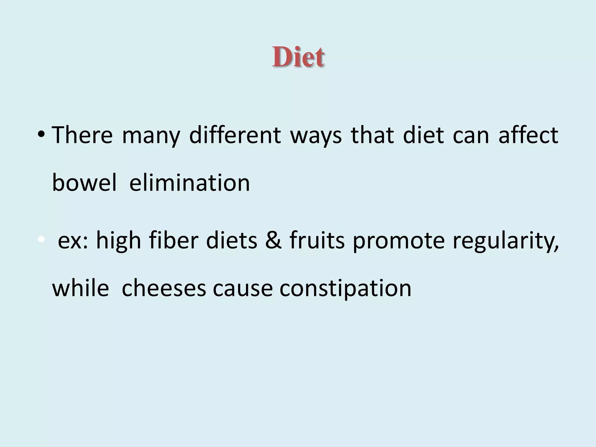 Bowel elimination ppt | PPTX