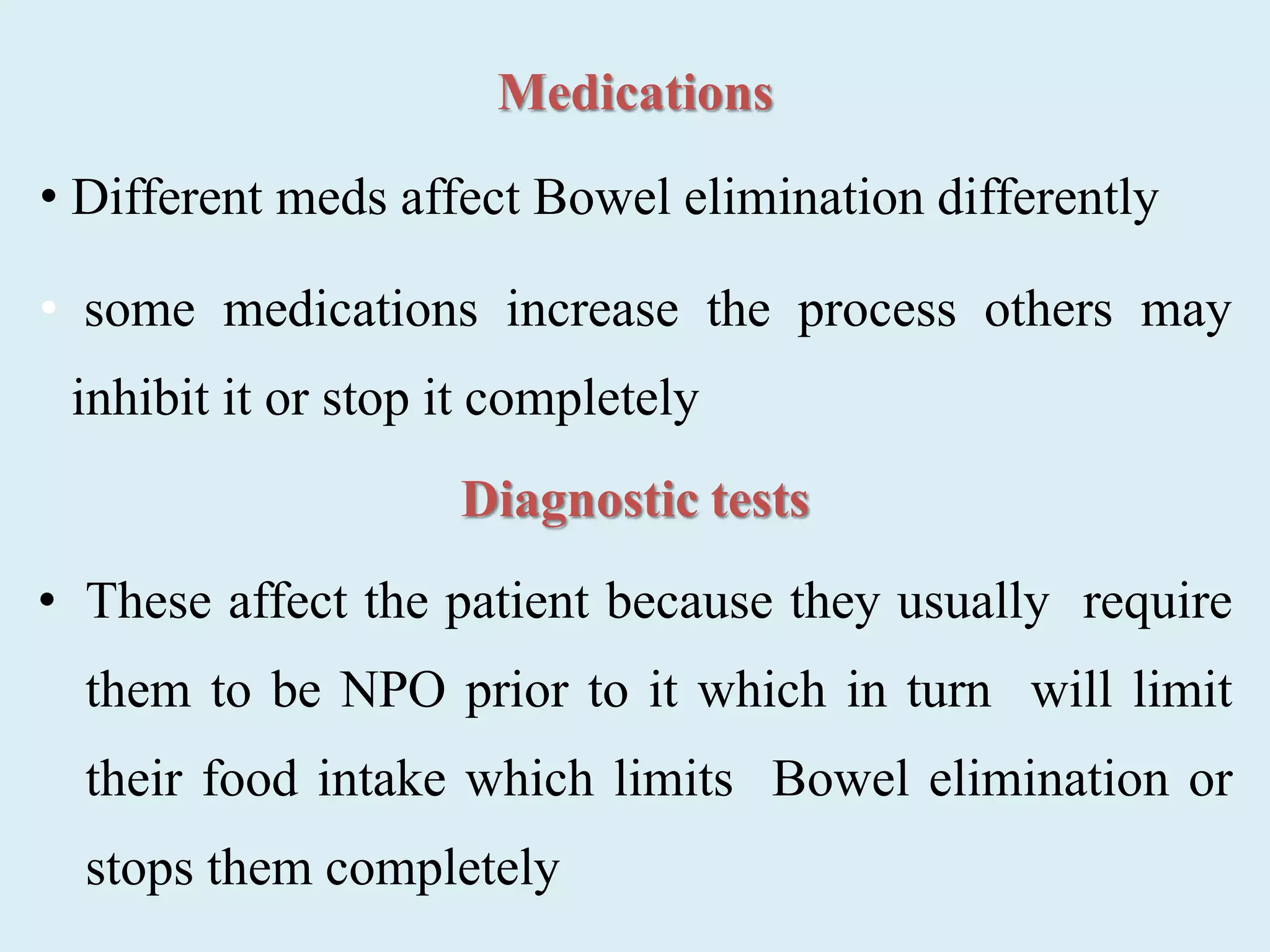 Bowel elimination ppt | PPTX
