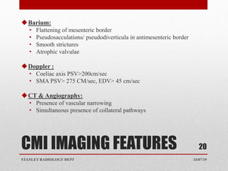 Ischaemic bowel - imaging | PPTX