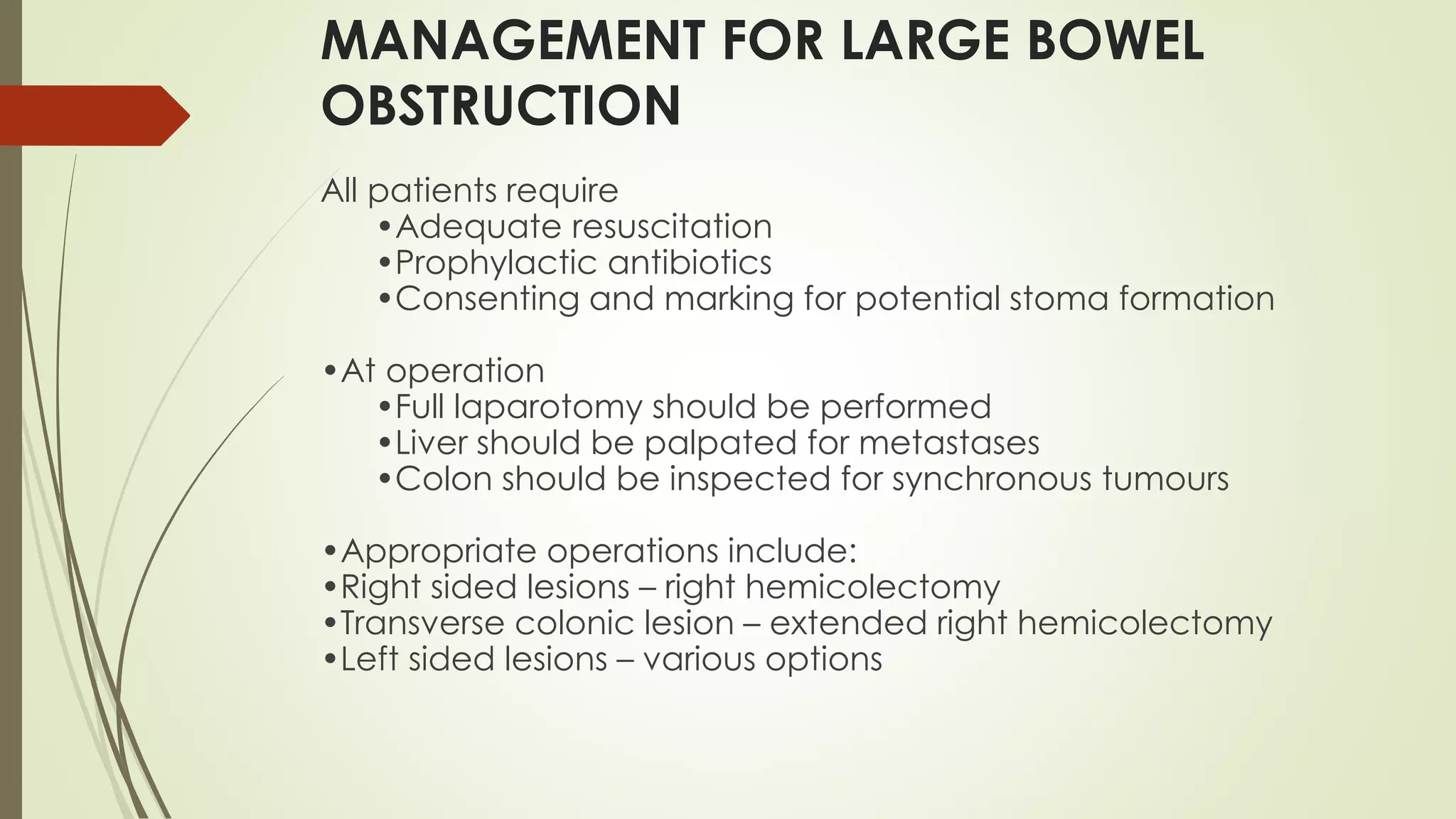 Bowel obstruction | PPTX