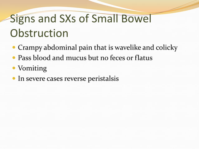 Bowel obstruction colorectal ca | PPTX | Digestive Disorders | Diseases ...