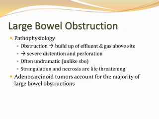 Bowel obstruction colorectal ca | PPTX | Digestive Disorders | Diseases ...