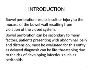 BOWEL PERFORATION AND PERITONITIS .pptx