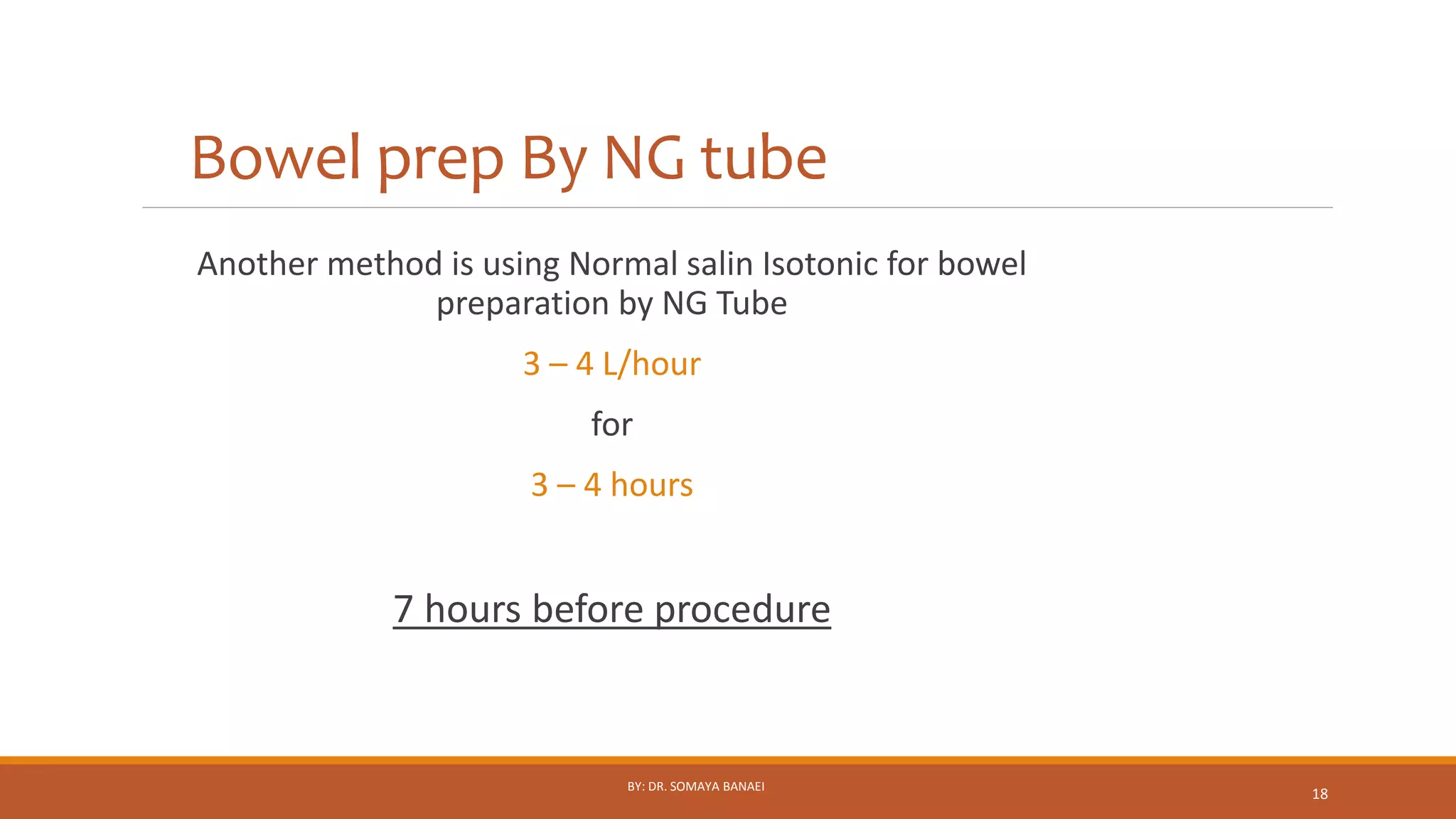Bowel prep - Dr. Somaya Banaei | PDF
