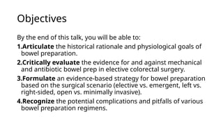 BOWEL PREPERATION, the evolution of practice | PPTX