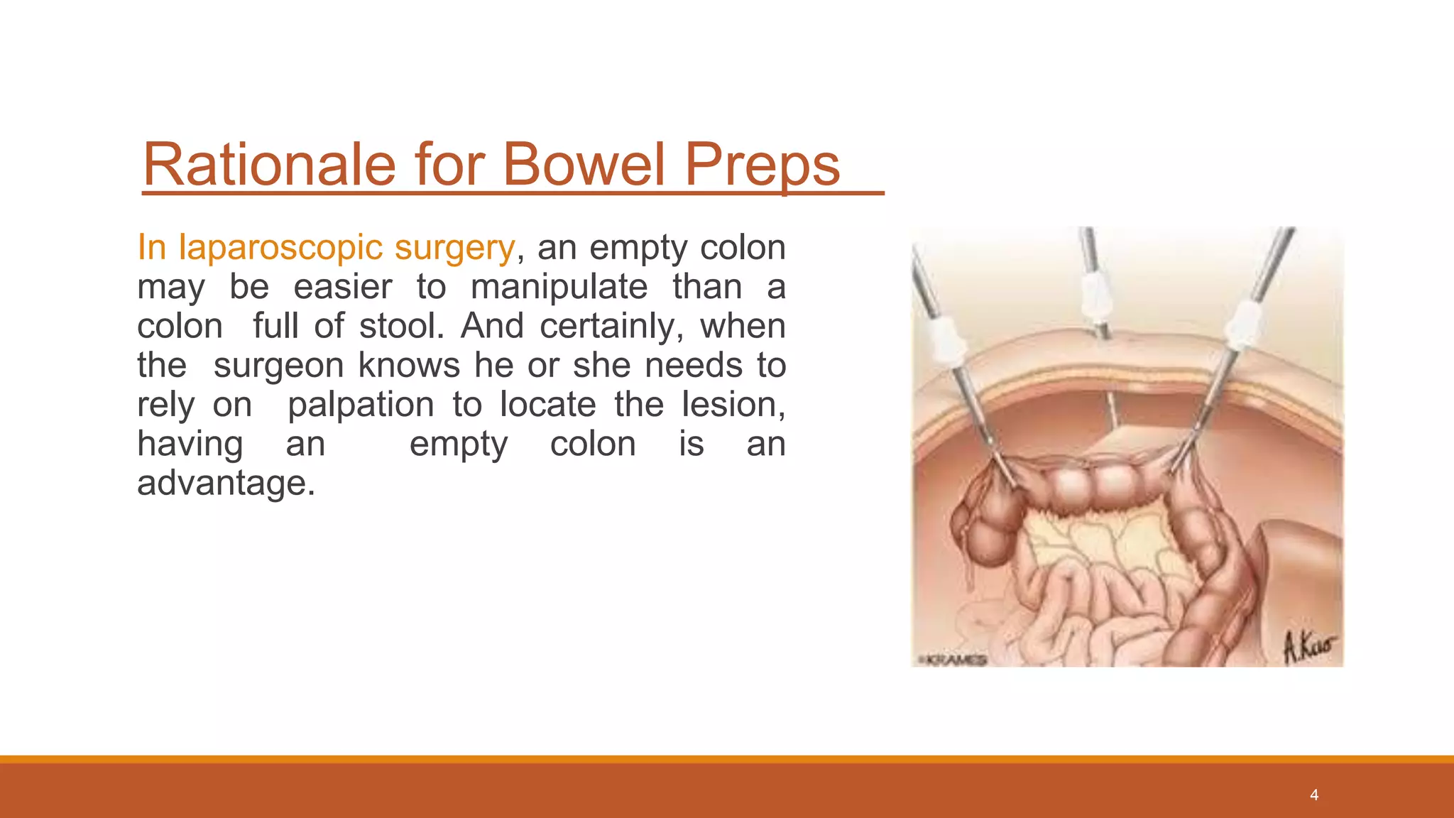 Role of Bowel preparation in elective Surgeries | PPTX