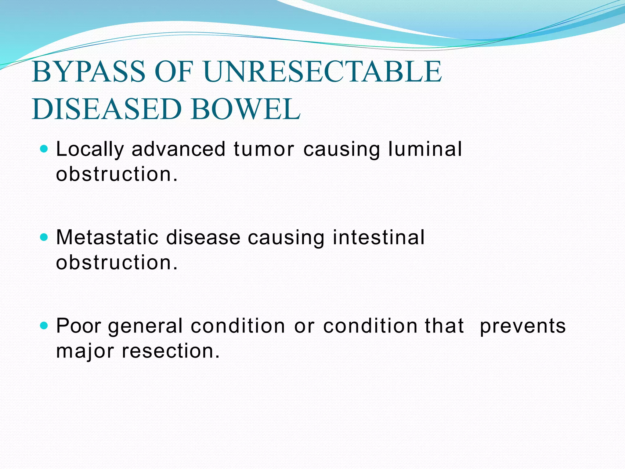 Bowel resection and anastomosis | PPTX
