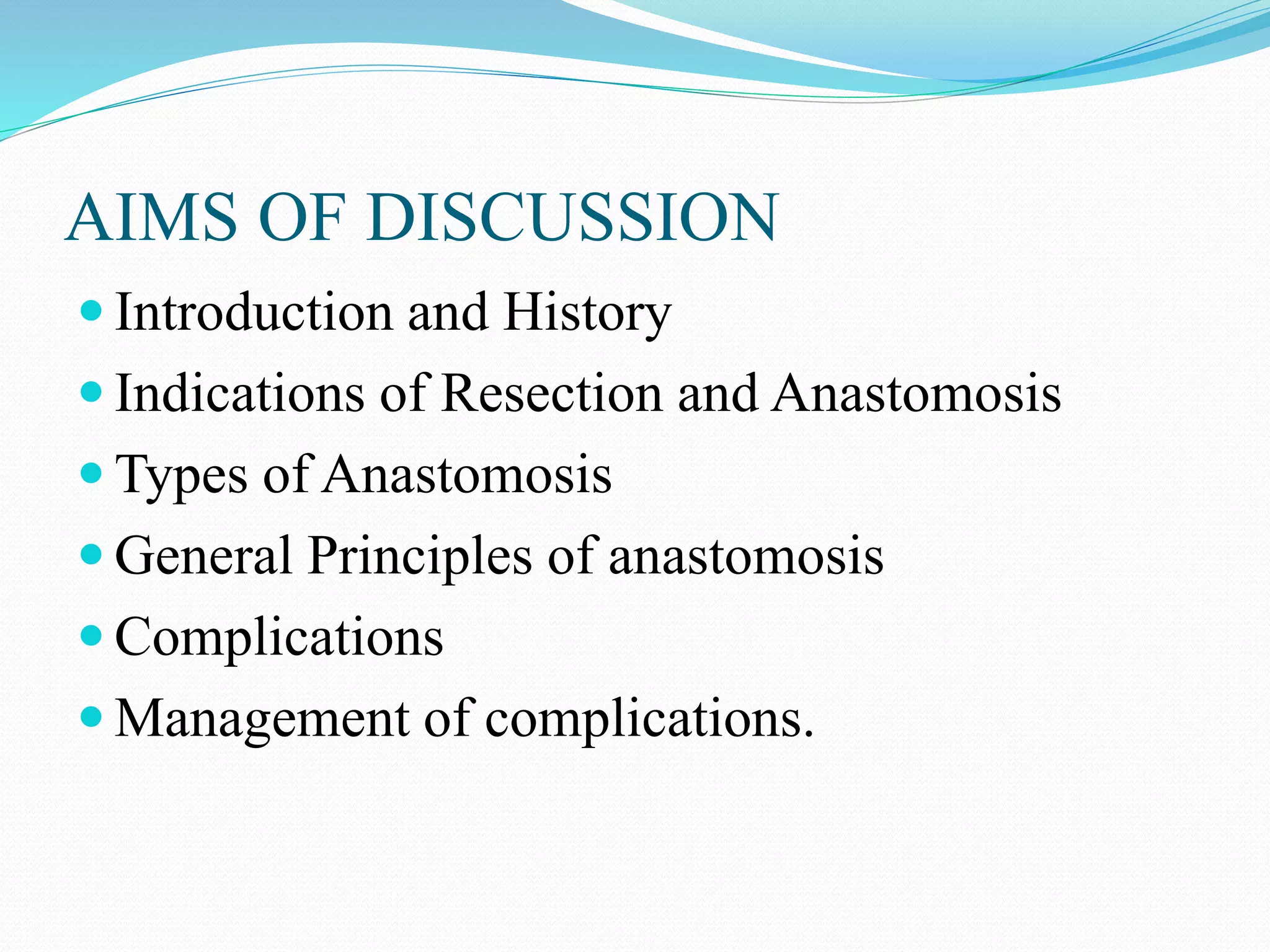 Bowel resection and anastomosis | PPTX