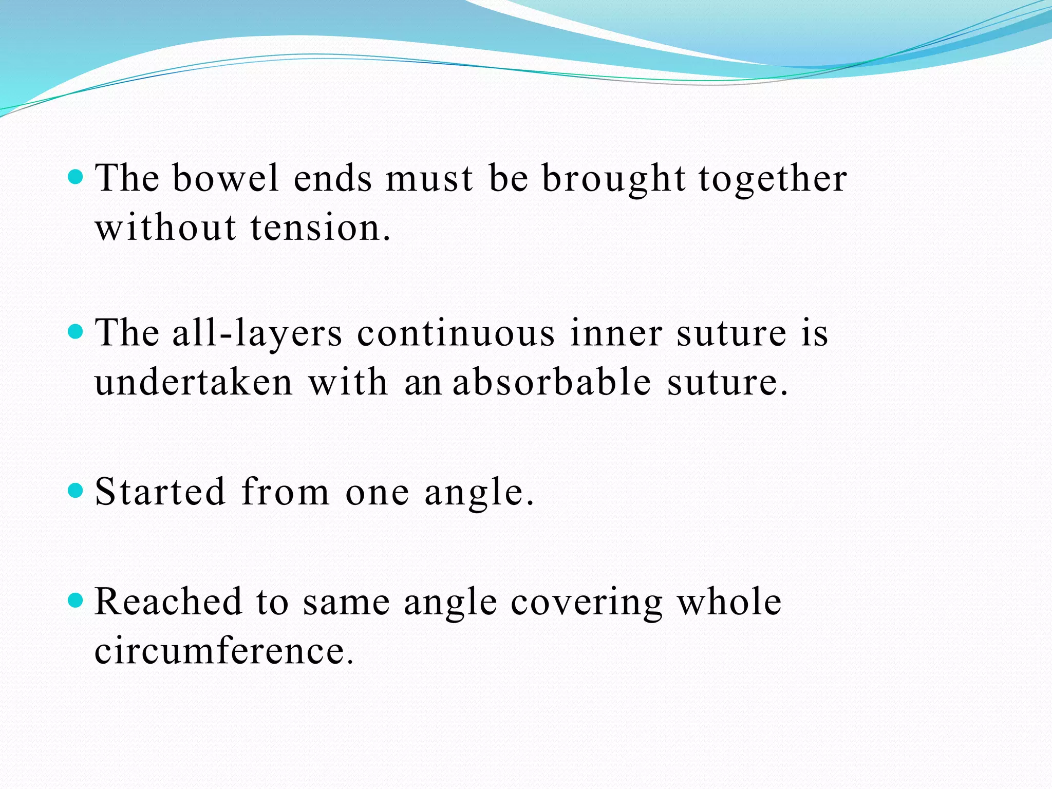 Bowel resection and anastomosis | PPTX
