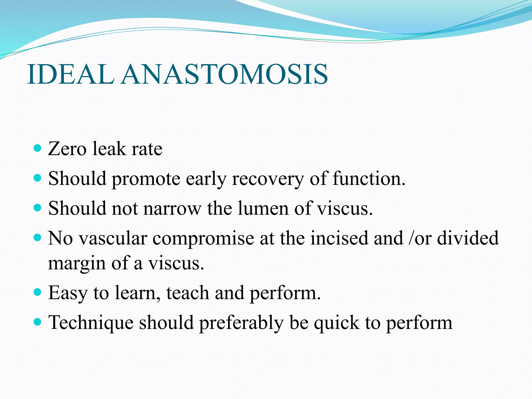 Bowel resection and anastomosis | PPTX