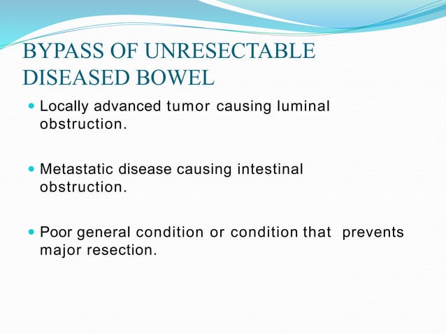 Bowel resection and anastomosis | PPTX