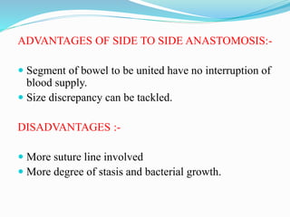 Bowel resection and anastomosis | PPTX