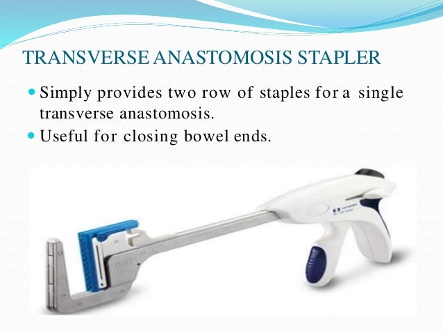 Bowel resection and anastomosis