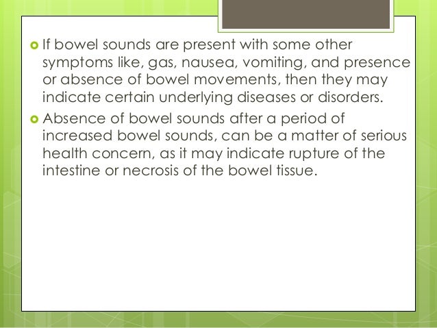 Causes of loud hyperactive bowel sounds - Flexjumbo